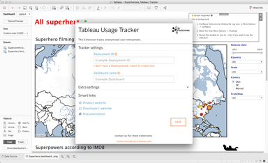Tableau Tracker | Tableau Exchange