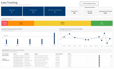 Salesforce Case Tracking | Tableau Exchange
