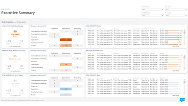 Risk Register | Tableau Exchange